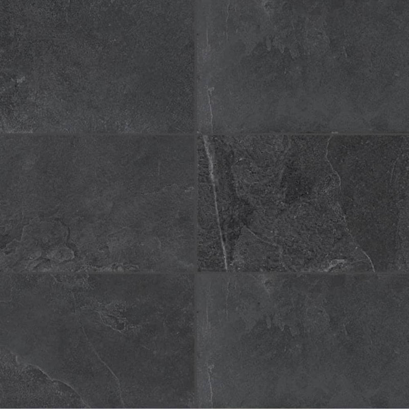 Surface Art Absolute Porcelain Tile Floor 12x24 Black
